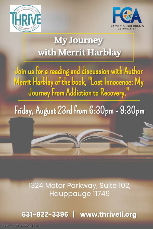 My Journey with Merrit Harblay Book Reading - Thrive